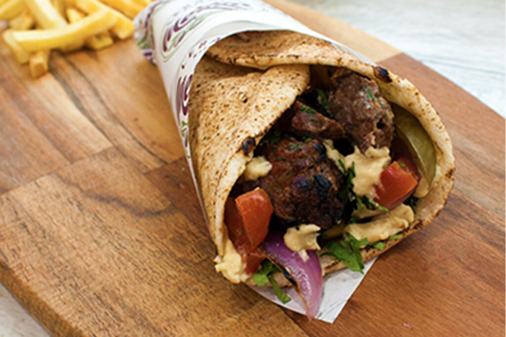 Lamb Kafta Sandwich | Mezza Lebanese Kitchen JLT Dubai